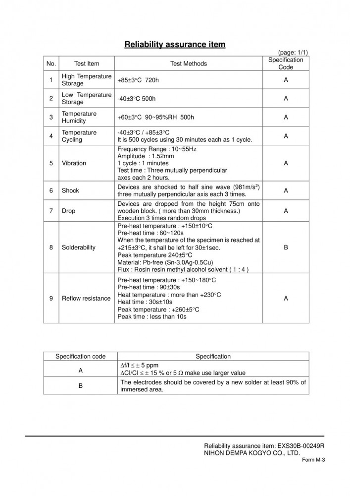 NDK NX2016SA specification page 9