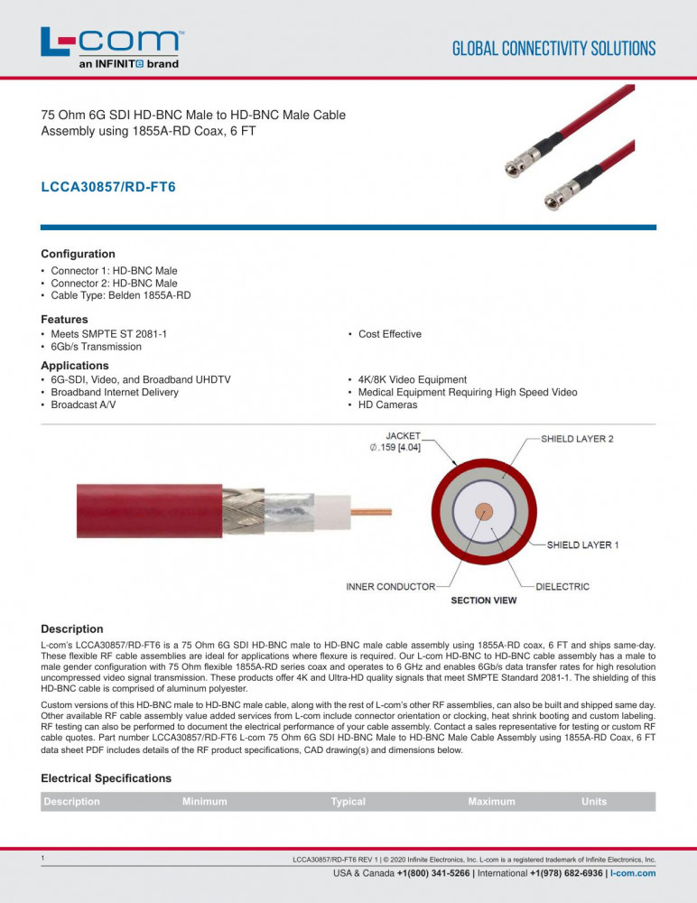 LCCA30857/RD-FT6 datasheet page 1
