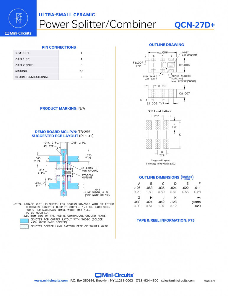 QCN-27D+ specification page 2
