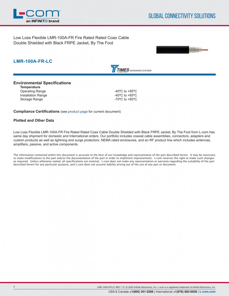 LMR-100A-FR-LC datasheet page 3