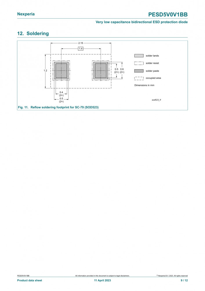 PESD5V0V1BB datasheet page 9