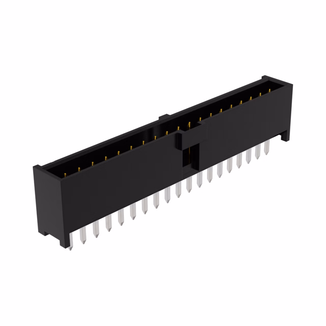 C-Grid III PCB Header, 2.54mm Pitch, Through Hole, Single Row, Vertical, Shrouded, 19 Circuits, 0.05µm Gold (Au) Flash Plating for sale