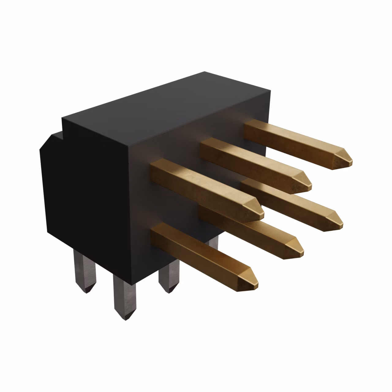 2.00mm Pitch Milli-Grid Header, Right-Angle, Through Hole, 6 Circuits, 0.76µm Gold (Au) Plating, Mating Pin Length 3.50mm, Tail Length 2.60mm, Tray, Lead-Free