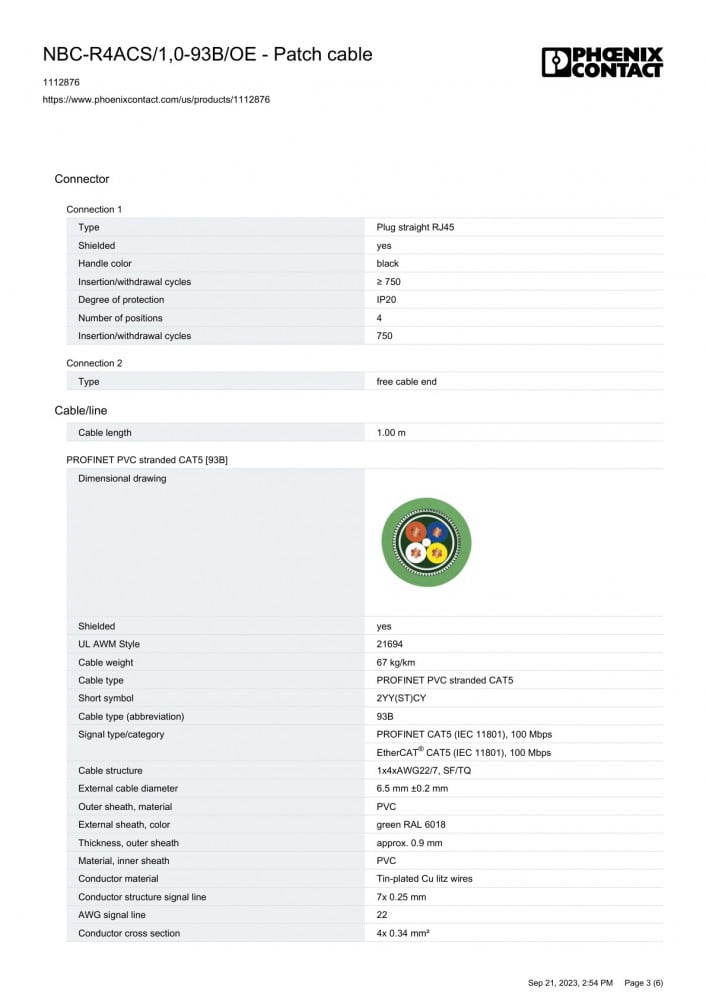 Phoenix Contact 1112876 documentation page 3