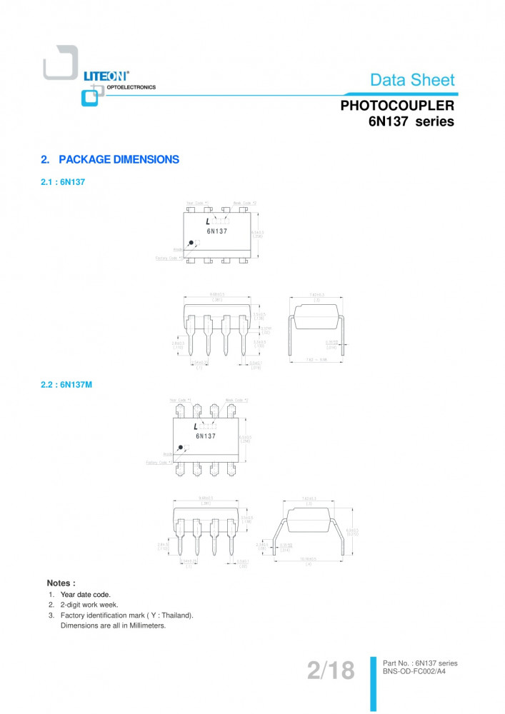 6N137-L datasheet page 3