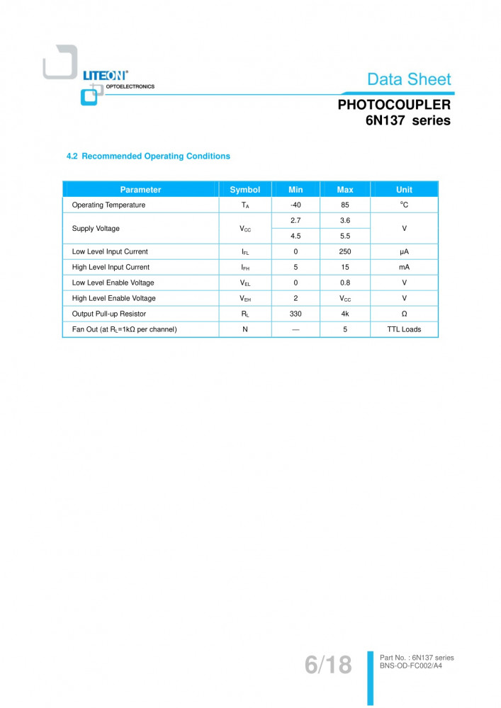 6N137-L datasheet page 7