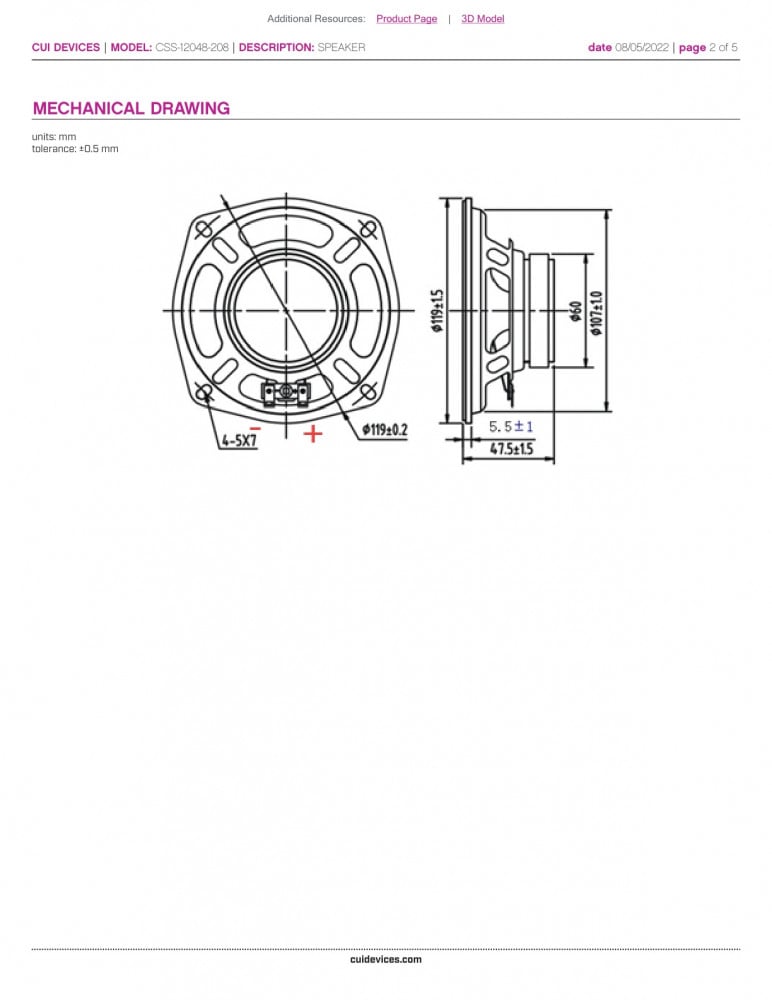 CSS-12048-208 technical document page 2
