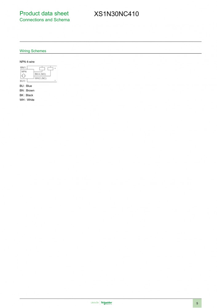 XS1N30NC410 technical document page 5