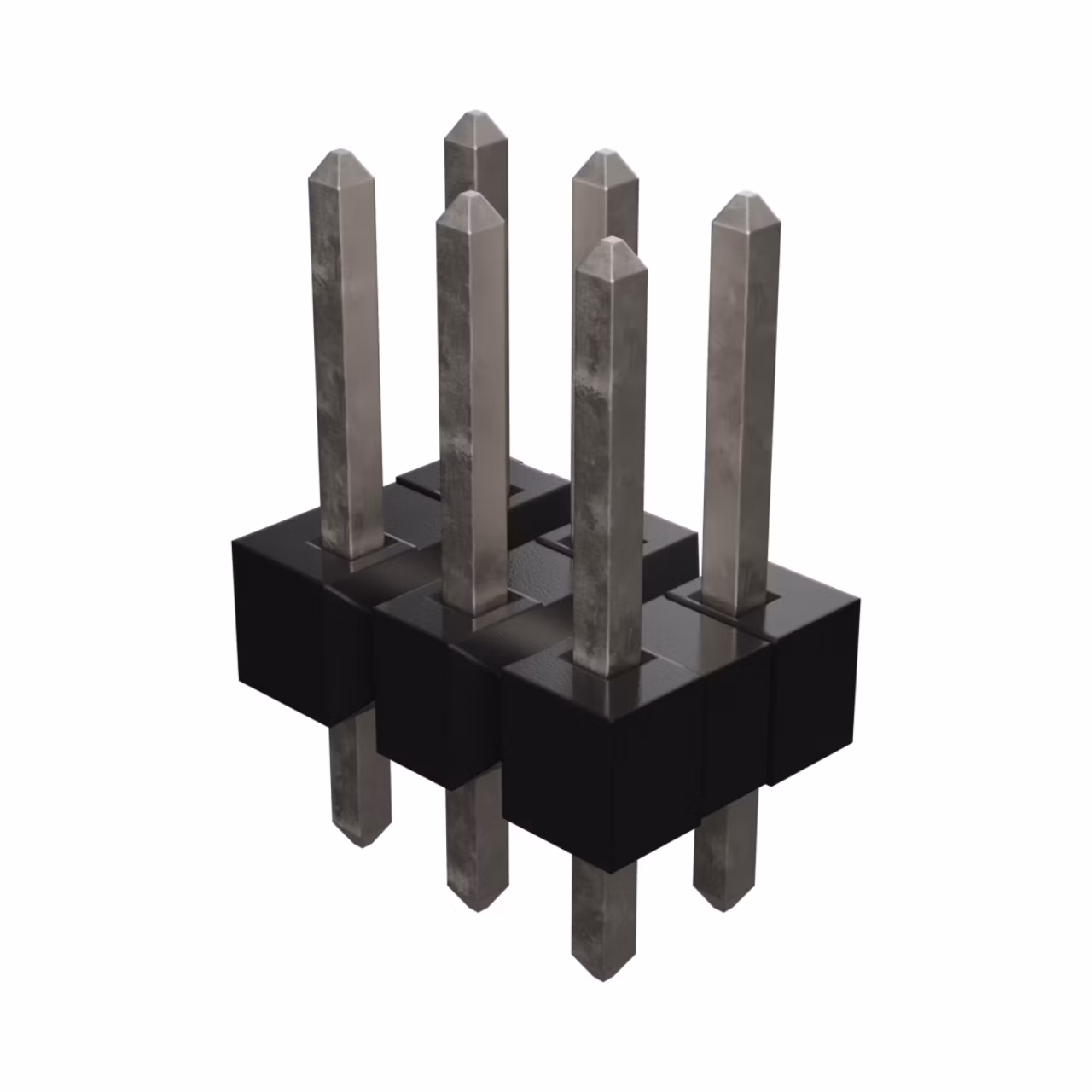 C-Grid Header, 2.54mm Pitch, Through Hole, Dual Row, Vertical, 6 Circuits, 2.54µm Tin (Sn) Plating, Tray Packaging, Lead-Free for sale