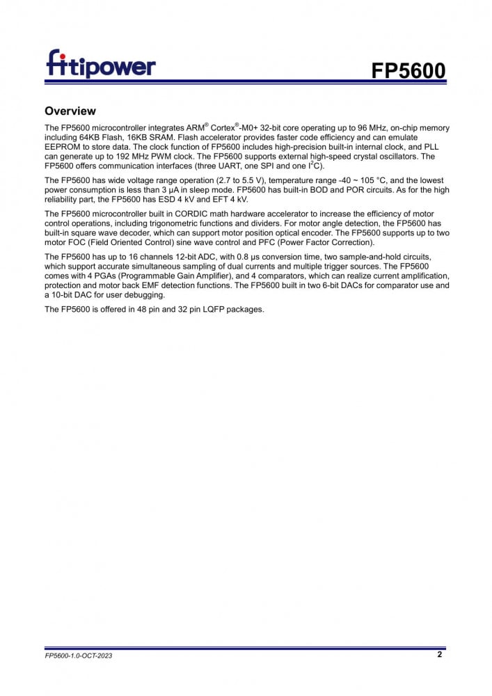 FP5600LC document page 2