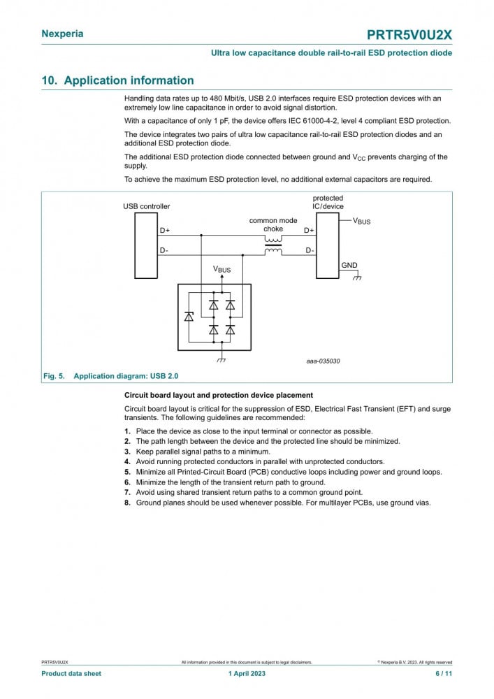 PRTR5V0U2X datasheet page 6