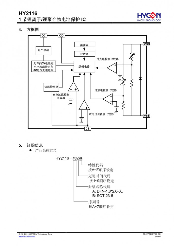HY2116 datasheet page 6