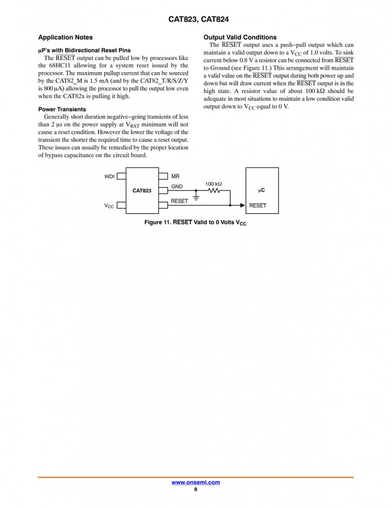 CAT824 datasheet page 8