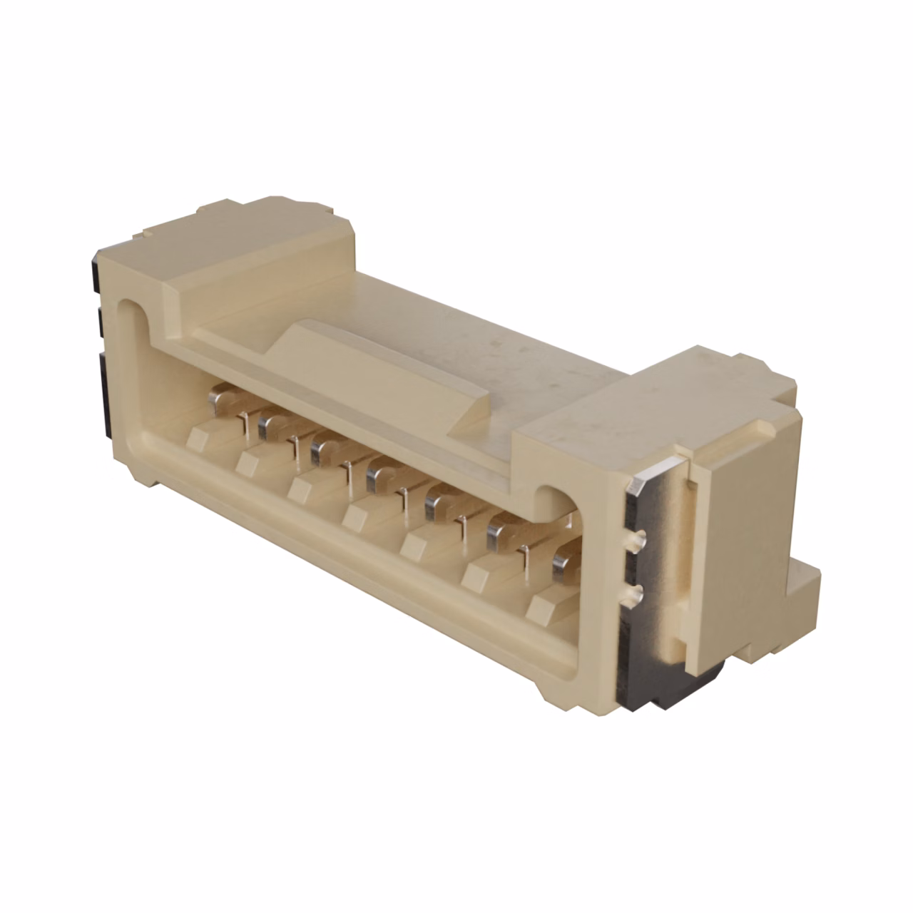 Micro-Lock 1.25mm Pitch Single-Row Right-Angle Header, Beige, 7 Circuits for sale
