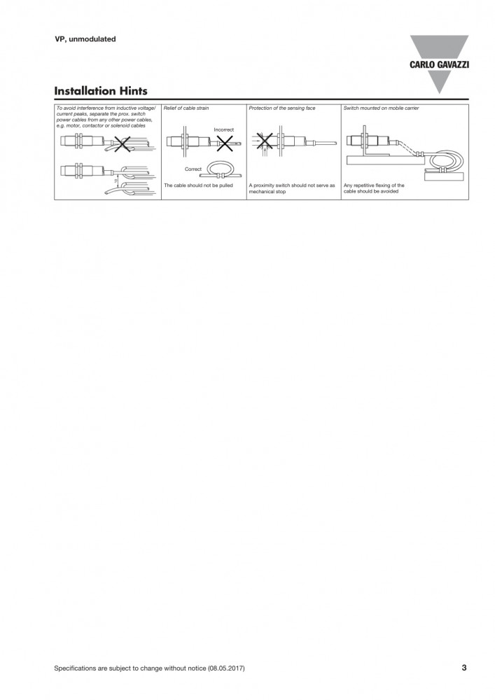VP01-110TB technical document, page 3