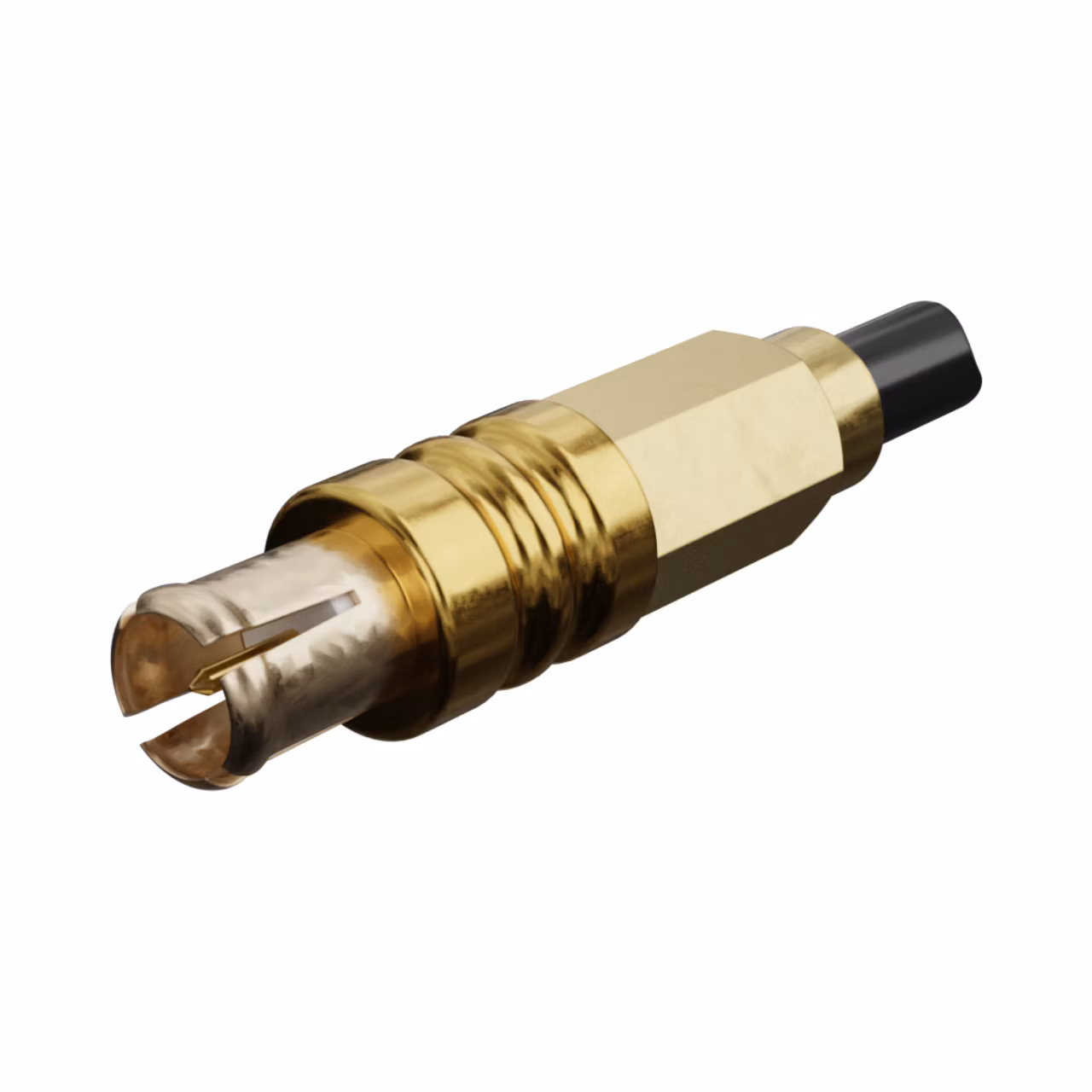 MCX Plug, Straight, Crimp, RG-179 Cable, Die Cast Body, Gold (Au) Plated, One Piece Per Bag, 75 Ohms for sale