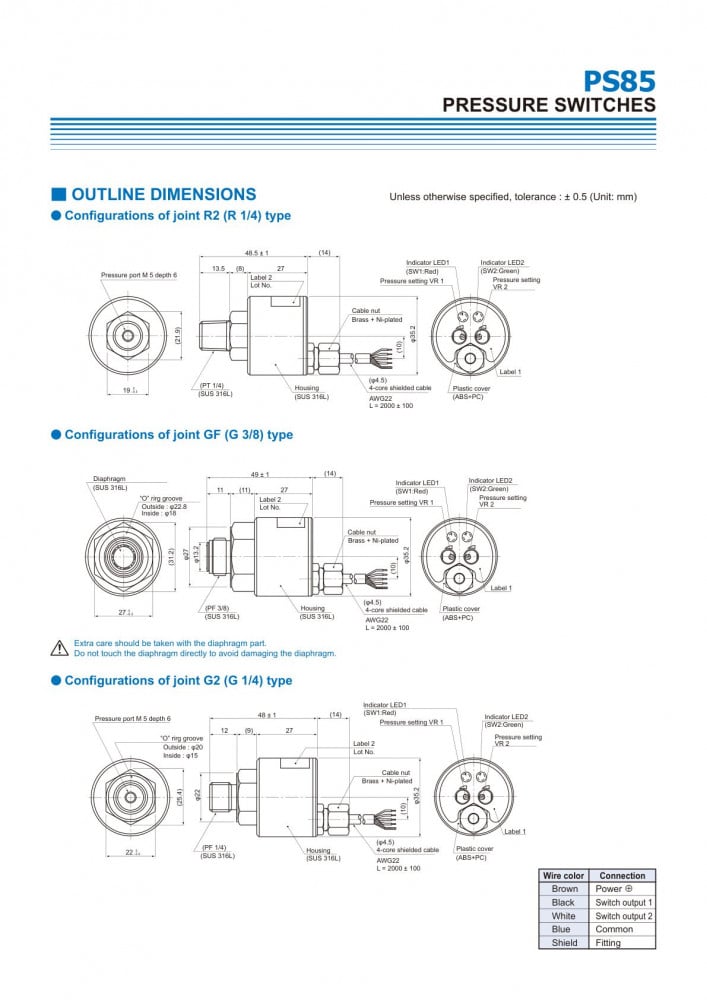 Nidec PS85 document page 4