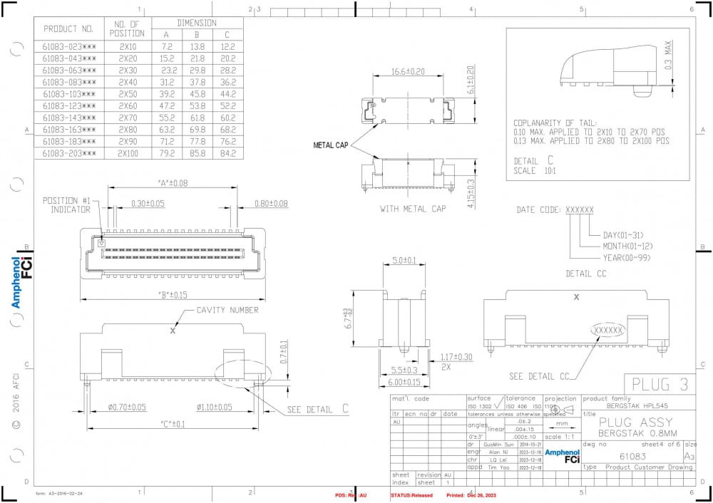 61083-063400LF technical drawing page 4