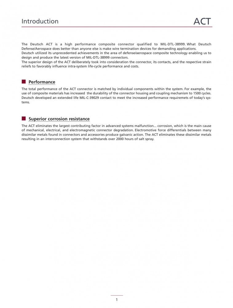 DEUTSCH ACT datasheet page 3