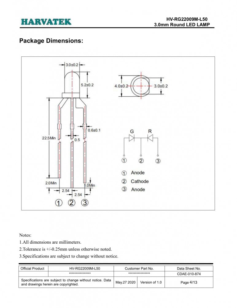 HV-RG22009M-L50 datasheet page 4