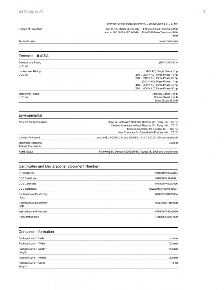 ABB AX50-30-11-80 technical document page 3