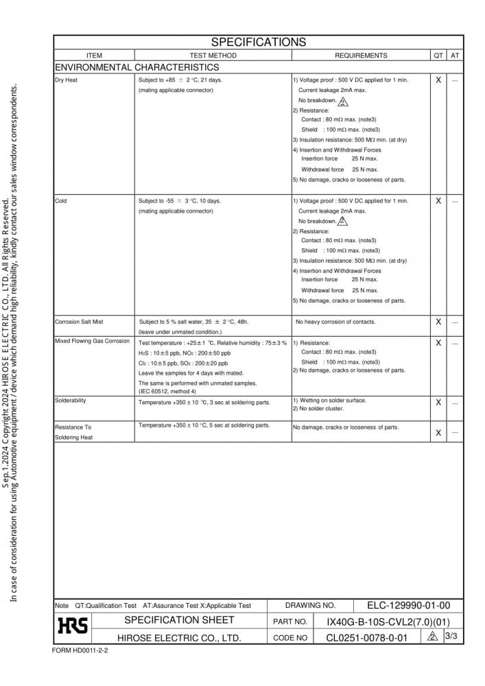 HRS IX40G-B-10S-CVL2(7.0)(01) specification sheet page 3