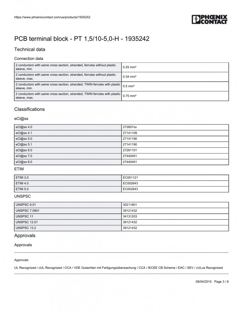 Phoenix Contact 1935242 technical document page 3
