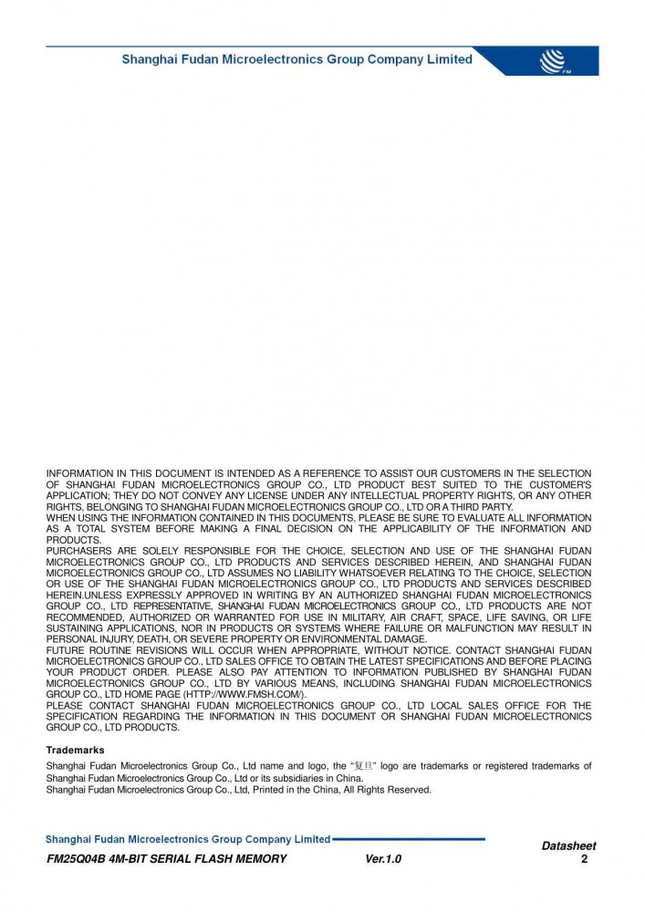 FM25Q04B datasheet page 2