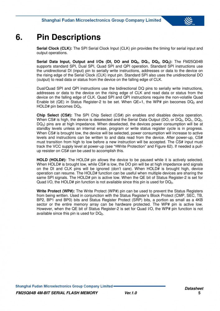 FM25Q04B datasheet page 5