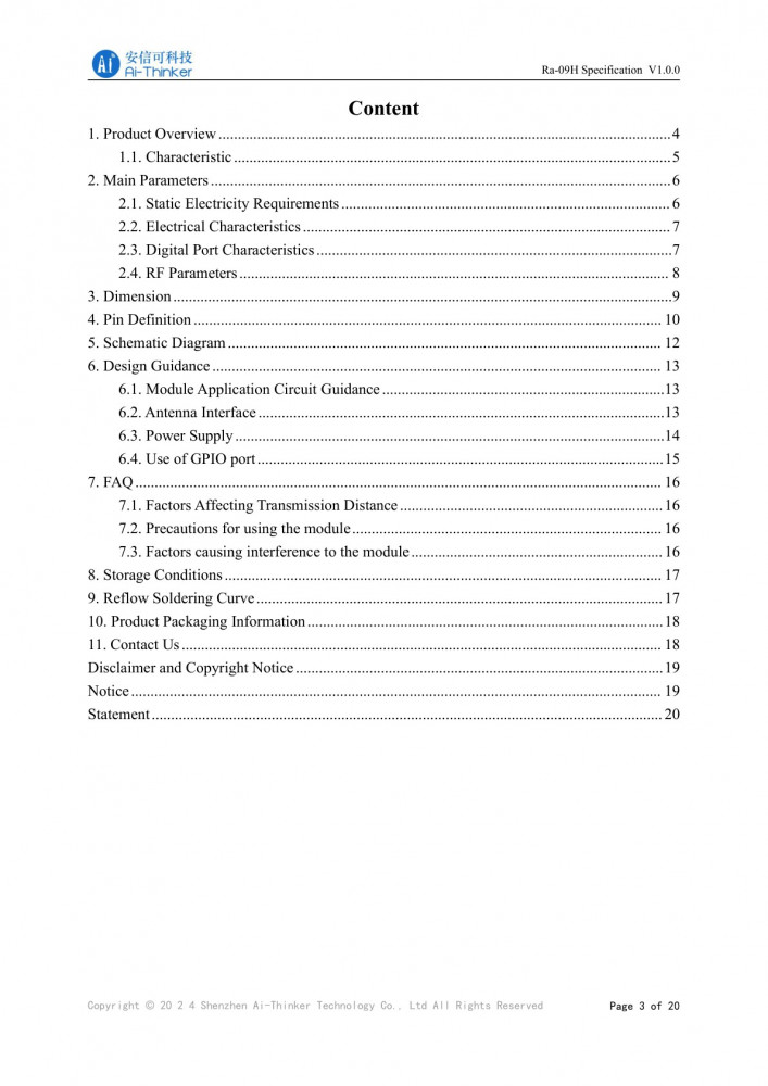 Ra-09H datasheet page 3