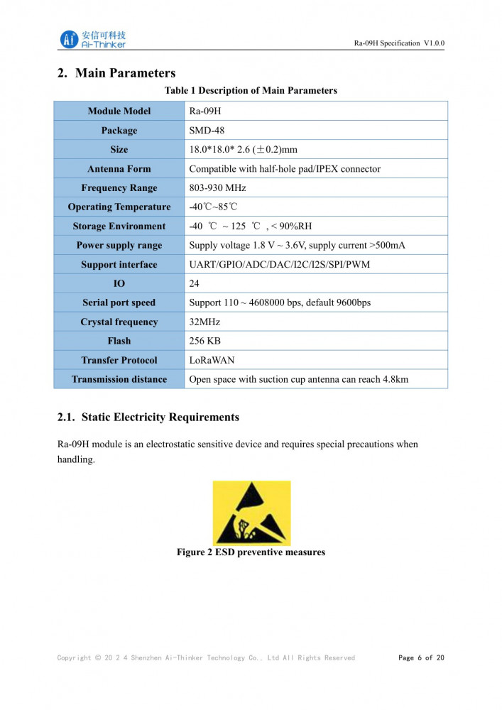 Ra-09H datasheet page 6