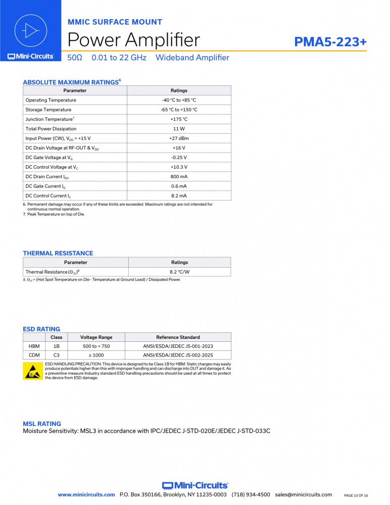 PMA5-223+ datasheet page 10