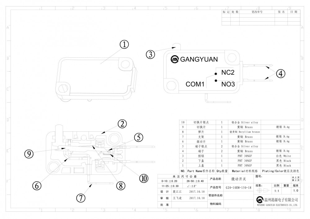 GANGYUAN G20 specification page 4