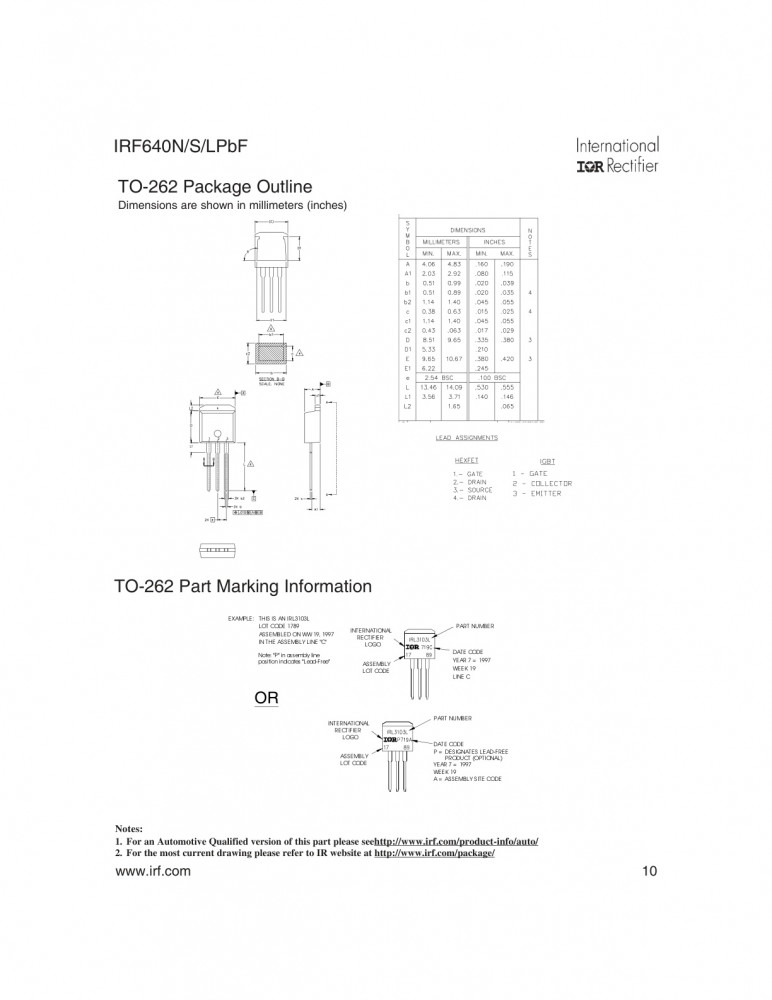 IRF640NPBF datasheet page 10