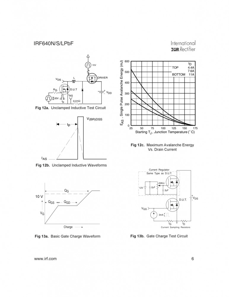 IRF640NPBF datasheet page 6