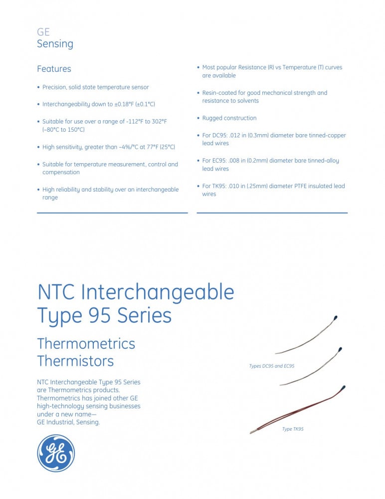 TK95 series datasheet page 1