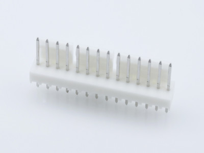 KK 254 Solid Header, Vertical, with Friction Lock, 13 Circuits, 2.54µm Matte Tin (Sn) Plating, 3.56mm Tail Length, Bag