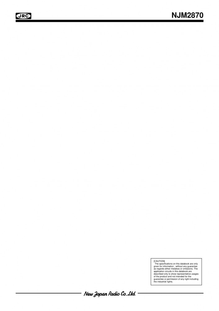 NJM2870 datasheet page 9