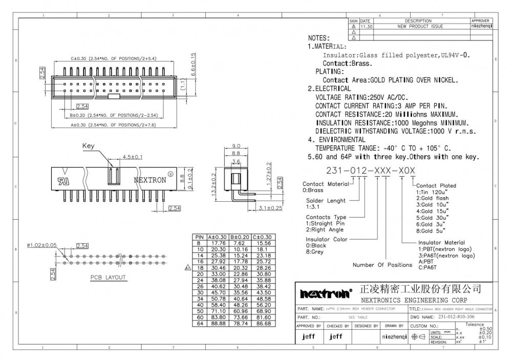 Nextron 231-012-810-106 technical drawing