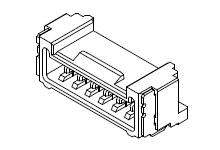 Micro-Lock 1.25mm Pitch Single-Row Vertical Header, Beige, 5 Circuits