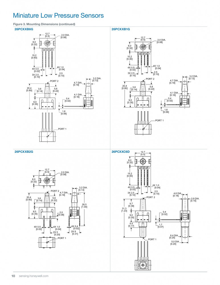 Honeywell 26PC Series datasheet page 10