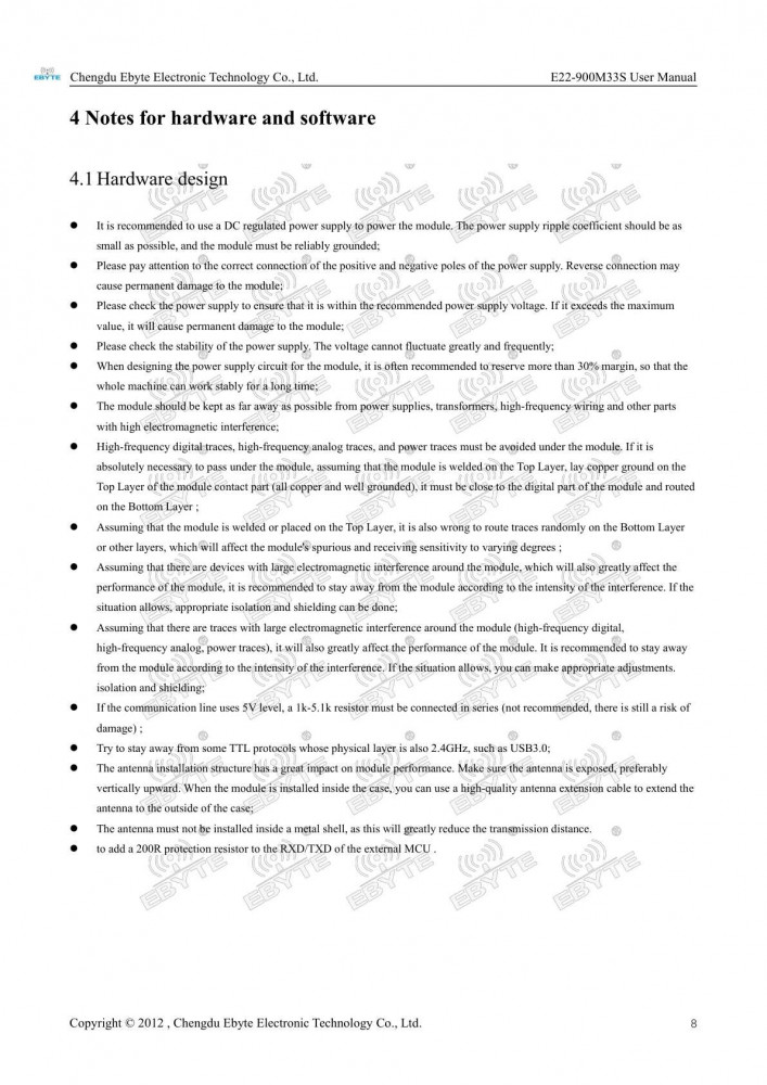 E22-900M33S manual page 10