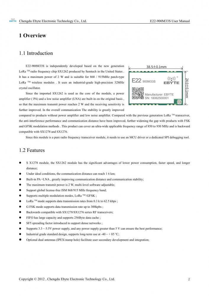 E22-900M33S manual page 4