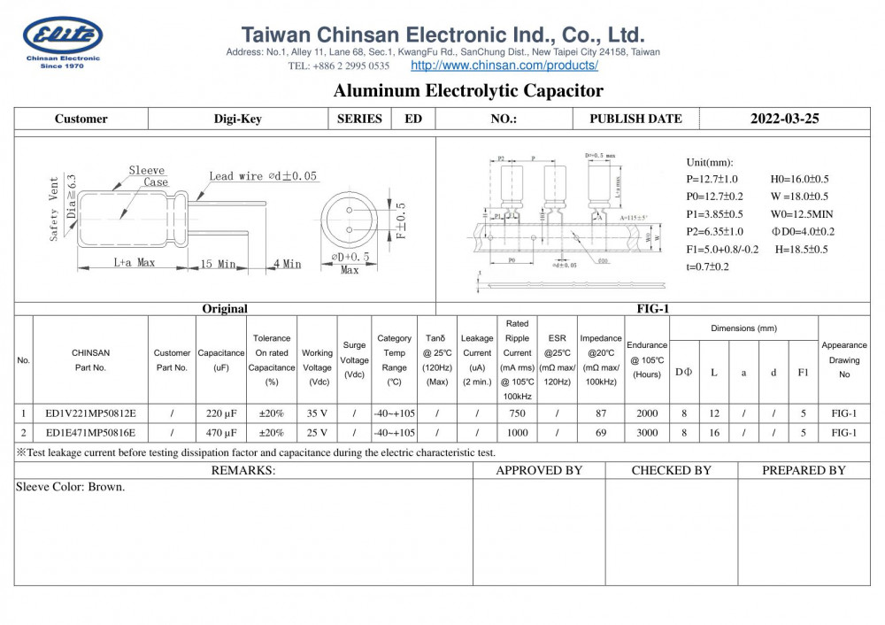 Chinsan ED datasheet page 7