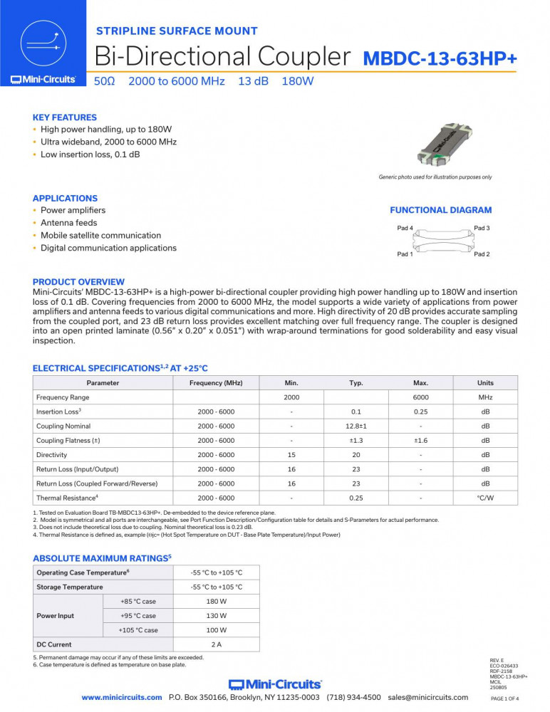 MBDC-13-63HP+ technical document page 1