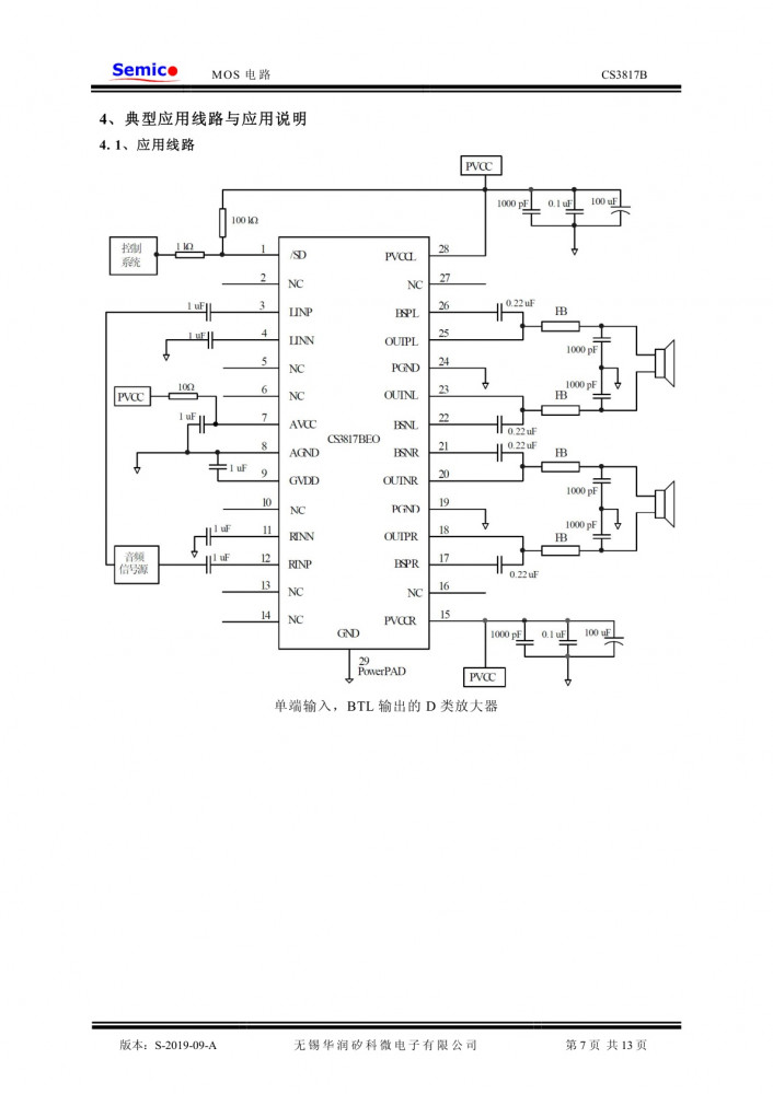 CS3817BEO datasheet page 7