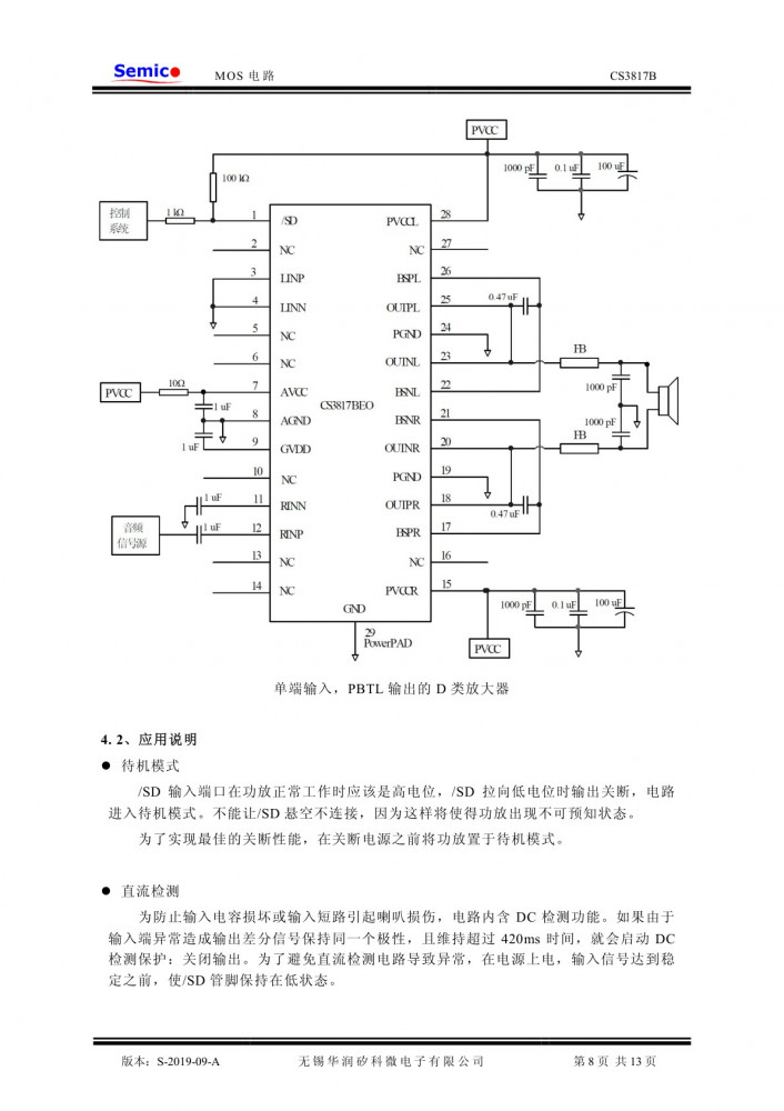 CS3817BEO datasheet page 8