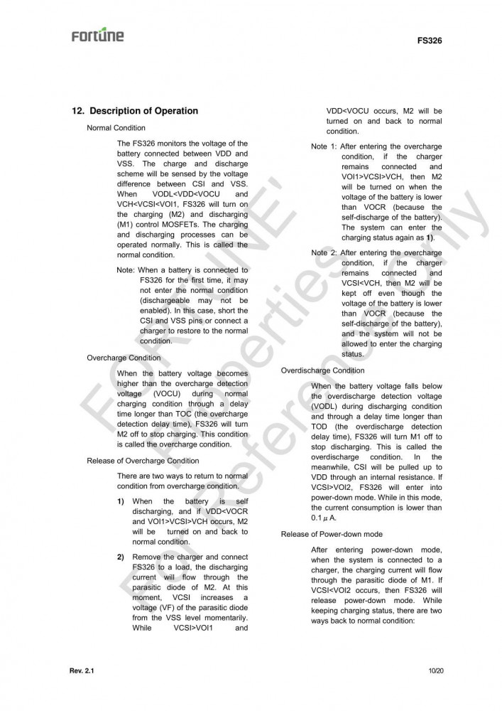 FS326 datasheet page 10