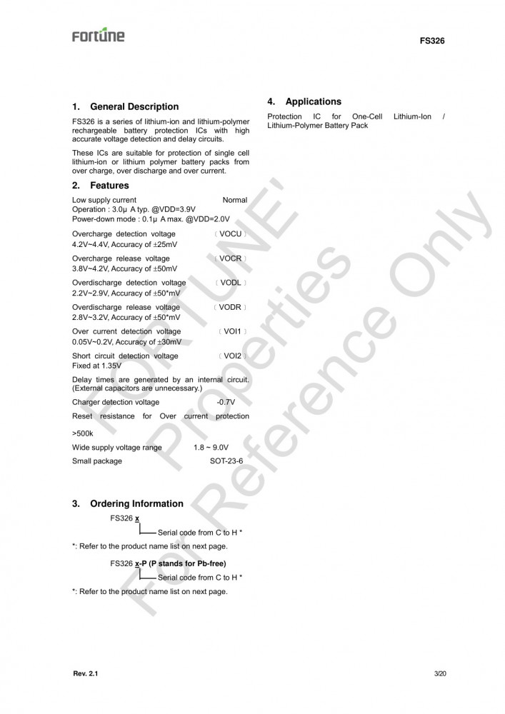 FS326 datasheet page 3