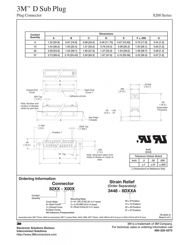 3M 8225-8009 technical document page 2